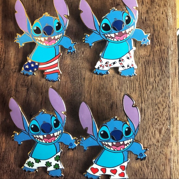 Disney | Accessories | Lilo And Stitch Disney Pin Set | Poshmark